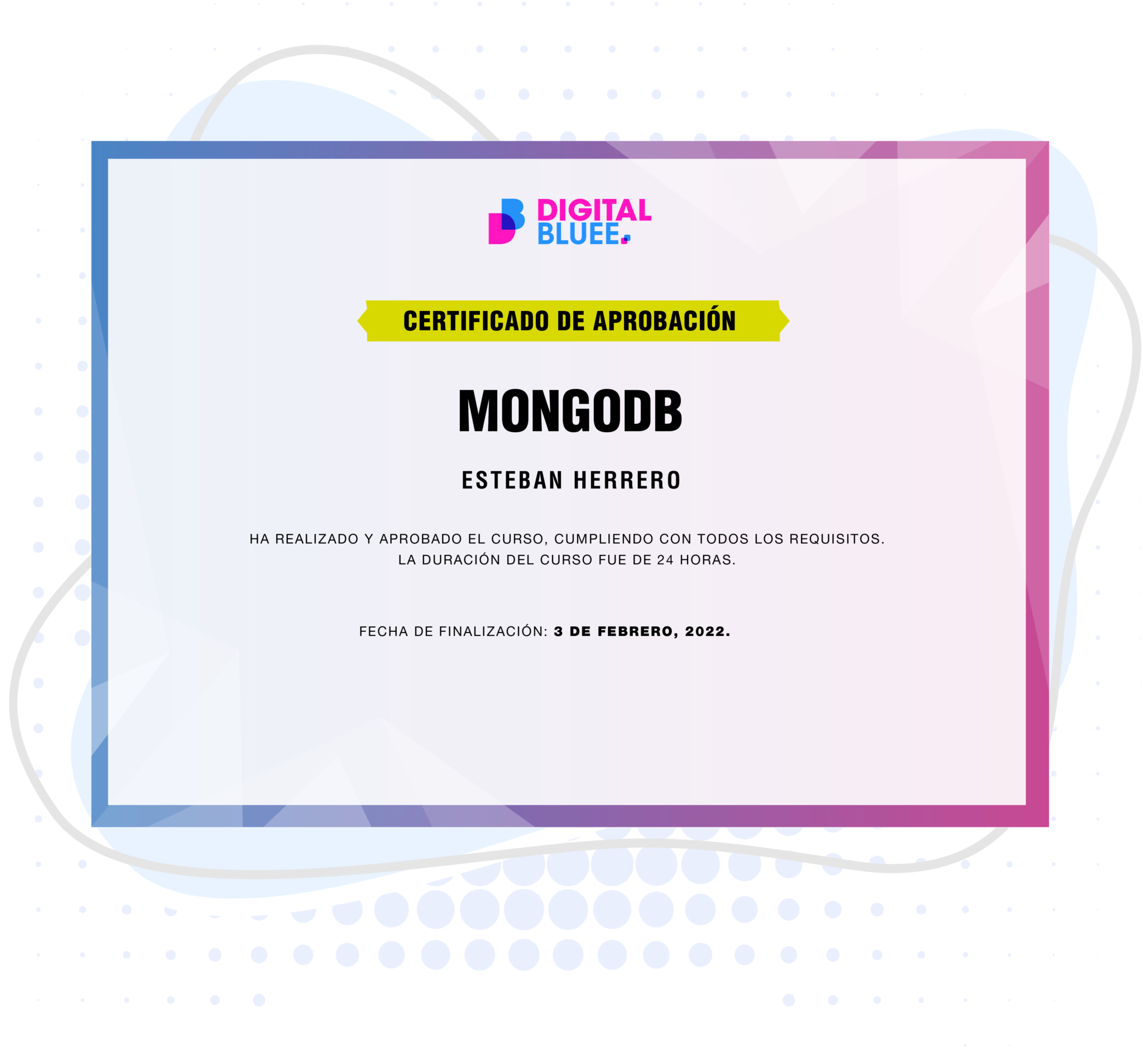 Curso de MongoDB - Digital Bluee